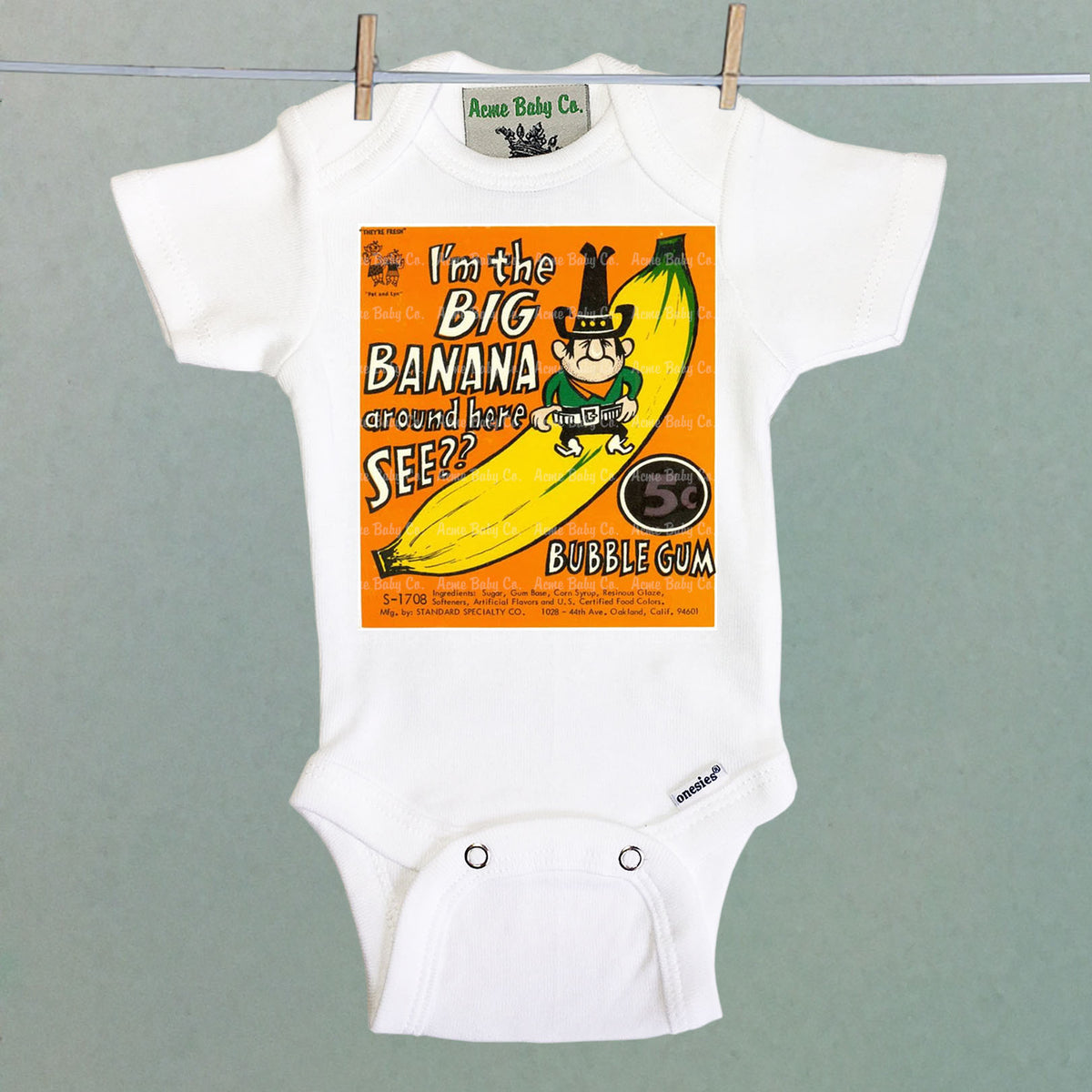 Big Banana Organic One Piece Baby Bodysuit – Acme Baby Co. LLC